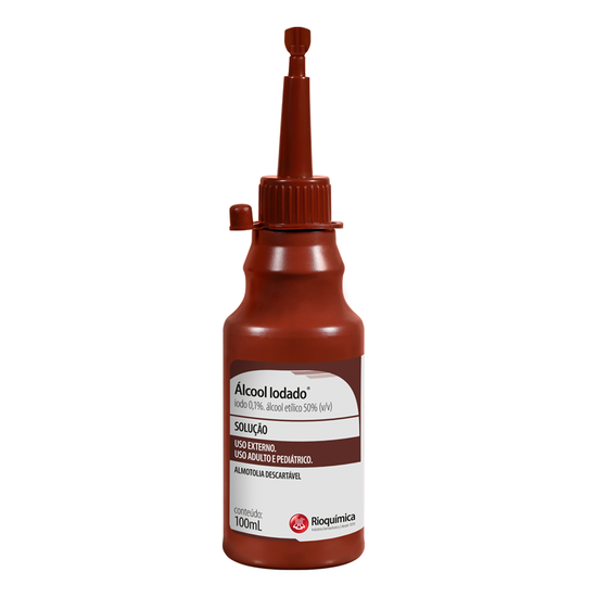 Álcool Iodado Almotolia -100ml - RIOQUÍMICA