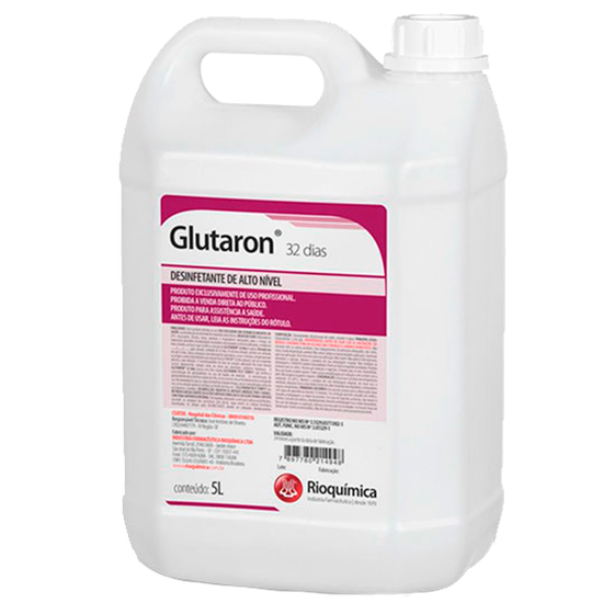 Desinfetante Glutaron 2% 5L - 32 Dias
