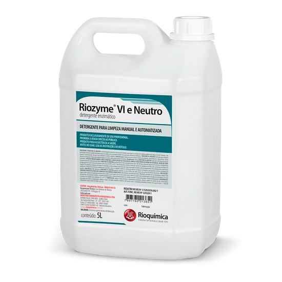 Detergente Enzimático Riozyme IV e Neutro 5L