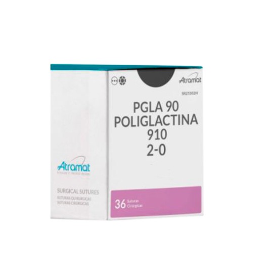 Fio de Sutura Poliglactina 910 Violeta 70-25mm - ATRAMAT DO BRASIL