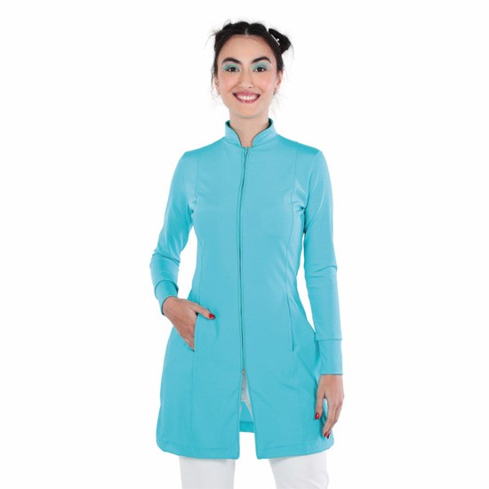 Jaleco Feminino Powerflex Shine Azul - FUNWORK